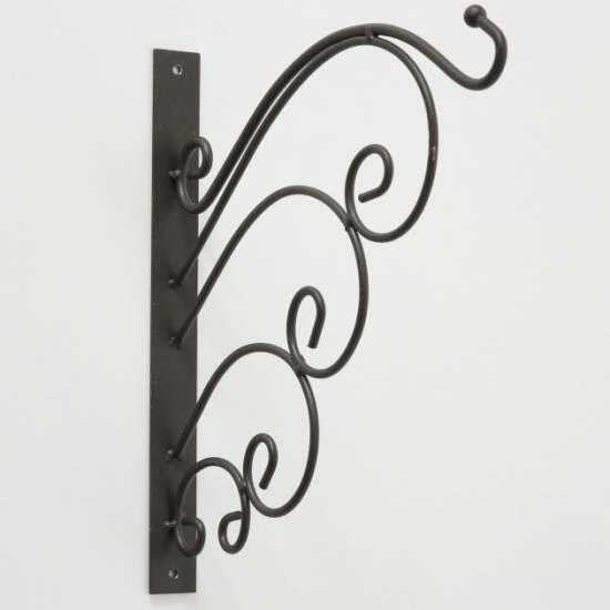 Galge / Ampelkrog I Jern Med Krummelurer - Billig Vægkrog
